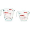 Pyrex 2-Piece Glass Measuring Cup Set, 1-Cup and 2-Cup, Microwave and ...