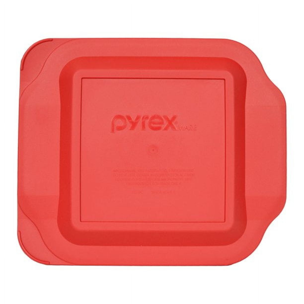 Pyrex 222-PC Red Square Replacement Lid Cover for Food Storage, BPA ...