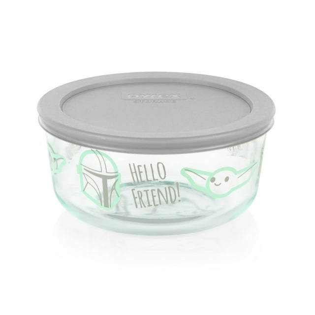 Pyrex 4-Cup Decorated Glass Storage: Star Wars - The Child, Hello ...