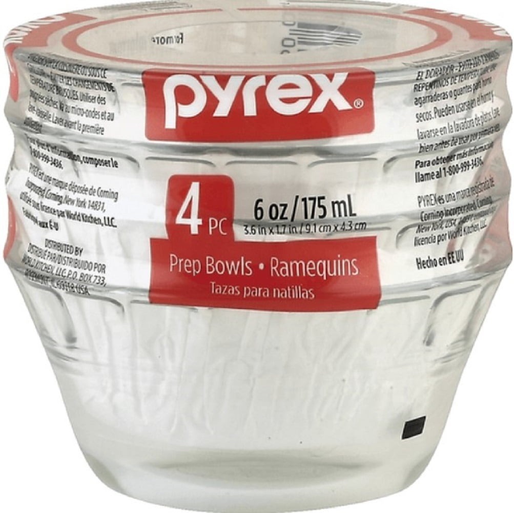 Pyrex 6-Ounce Custard Cups, Set of 4 (Pack of 24) - Walmart.com