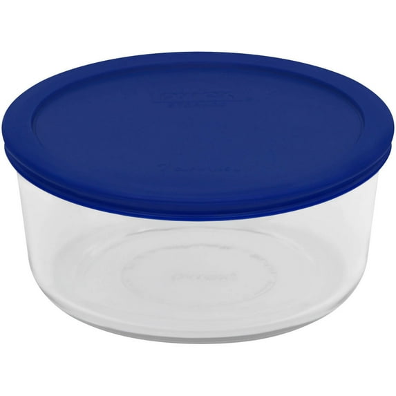 Pyrex 7 Cup Round Storage - Glass Food Storage Container - Walmart.com