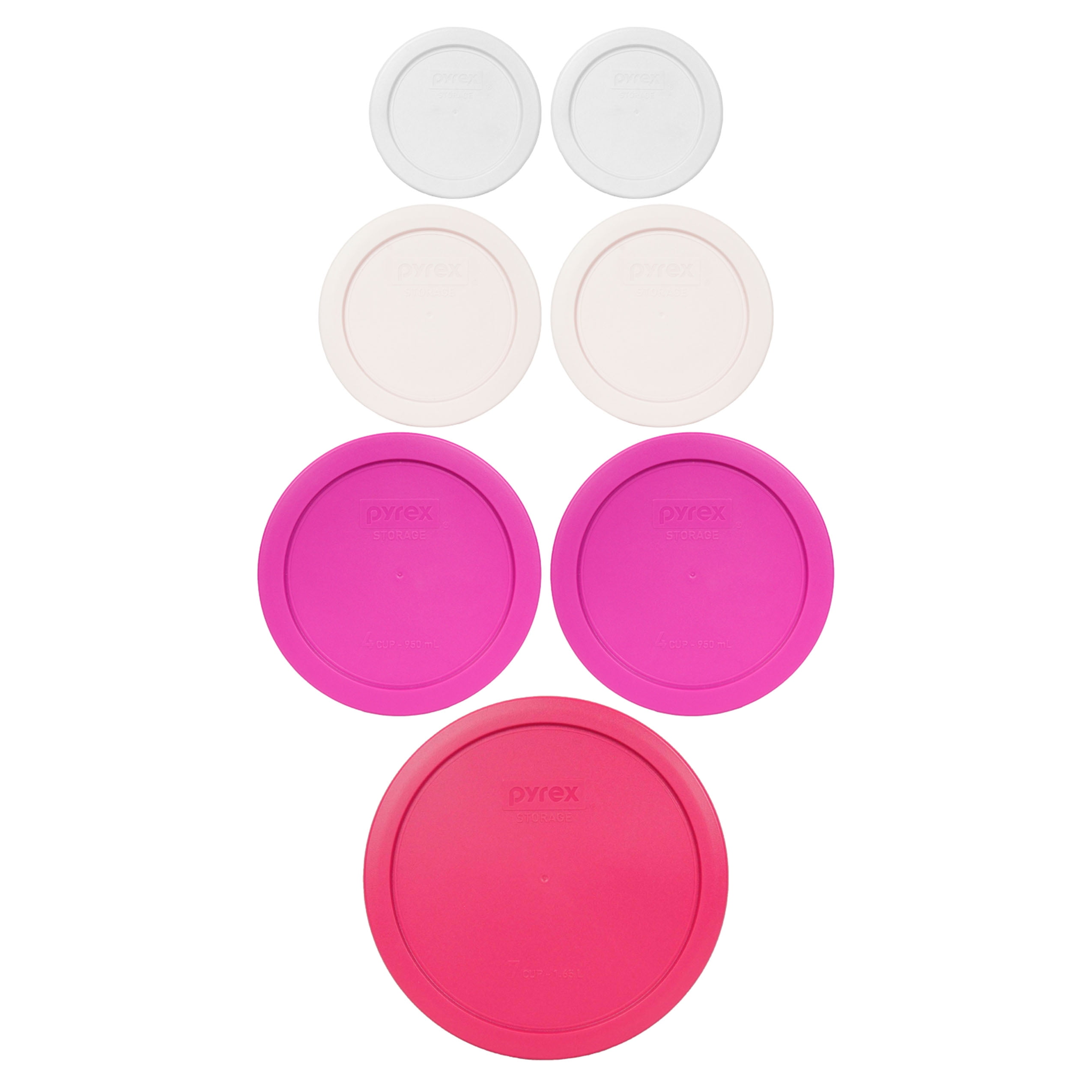 Pyrex 7 Lid Lotus Themed Bundle for Pyrex 7202, 7200, 7201, and 7402 ...