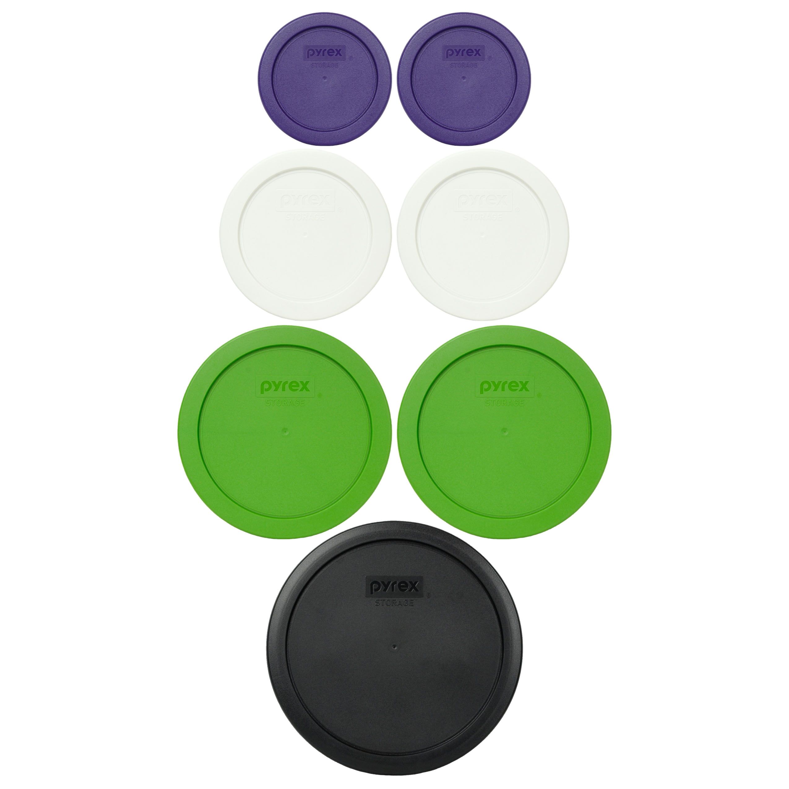 Pyrex 7 Lid Peacock Inspired Color Scheme Bundle for Pyrex Glass Bowls ...