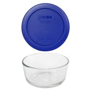 Pyrex Ultimate OV-7201 Round White Silicone and Glass No Leak Storage ...