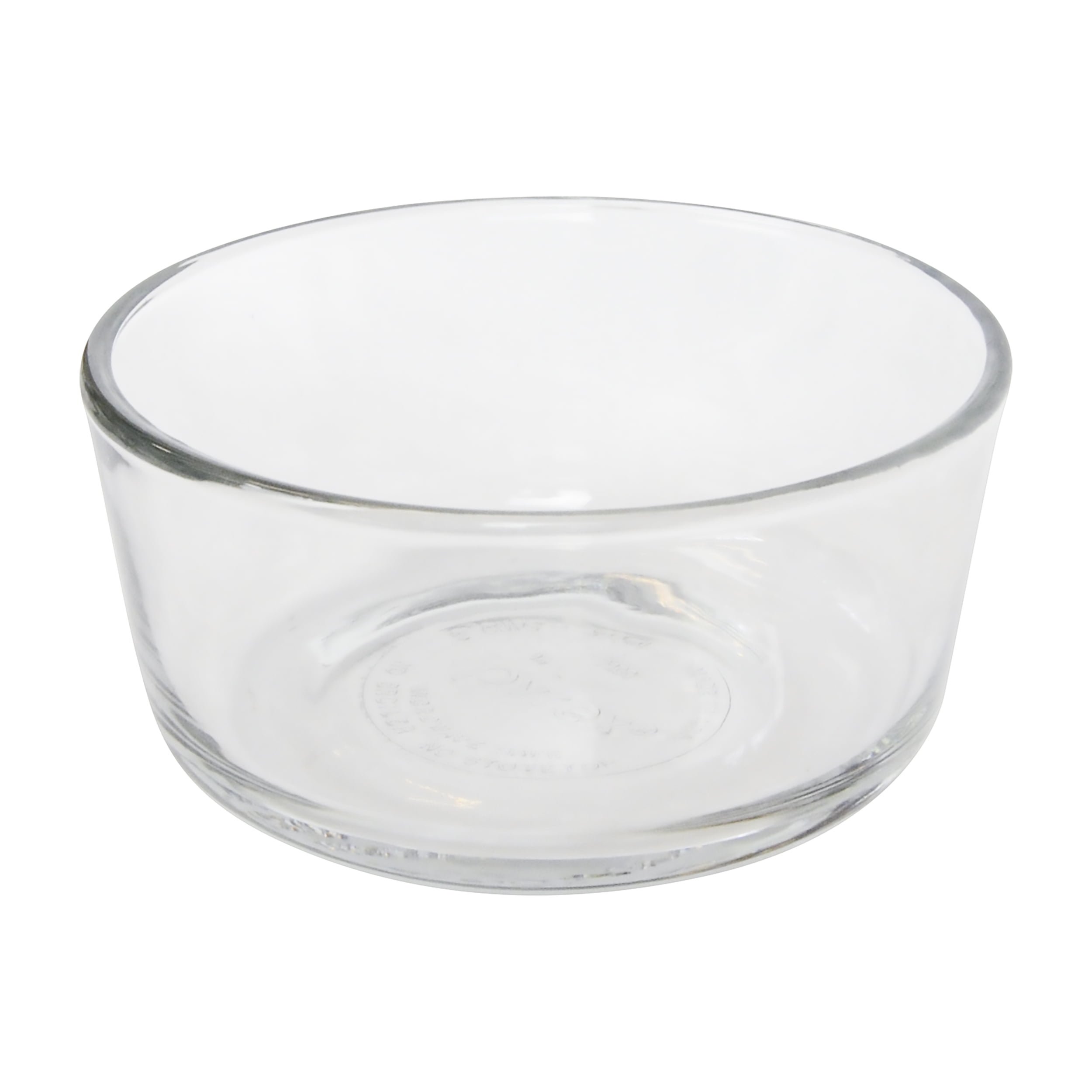 Pyrex 7200 2-Cup Oven Safe Round Clear Glass Storage Bowl (Lid Sold ...
