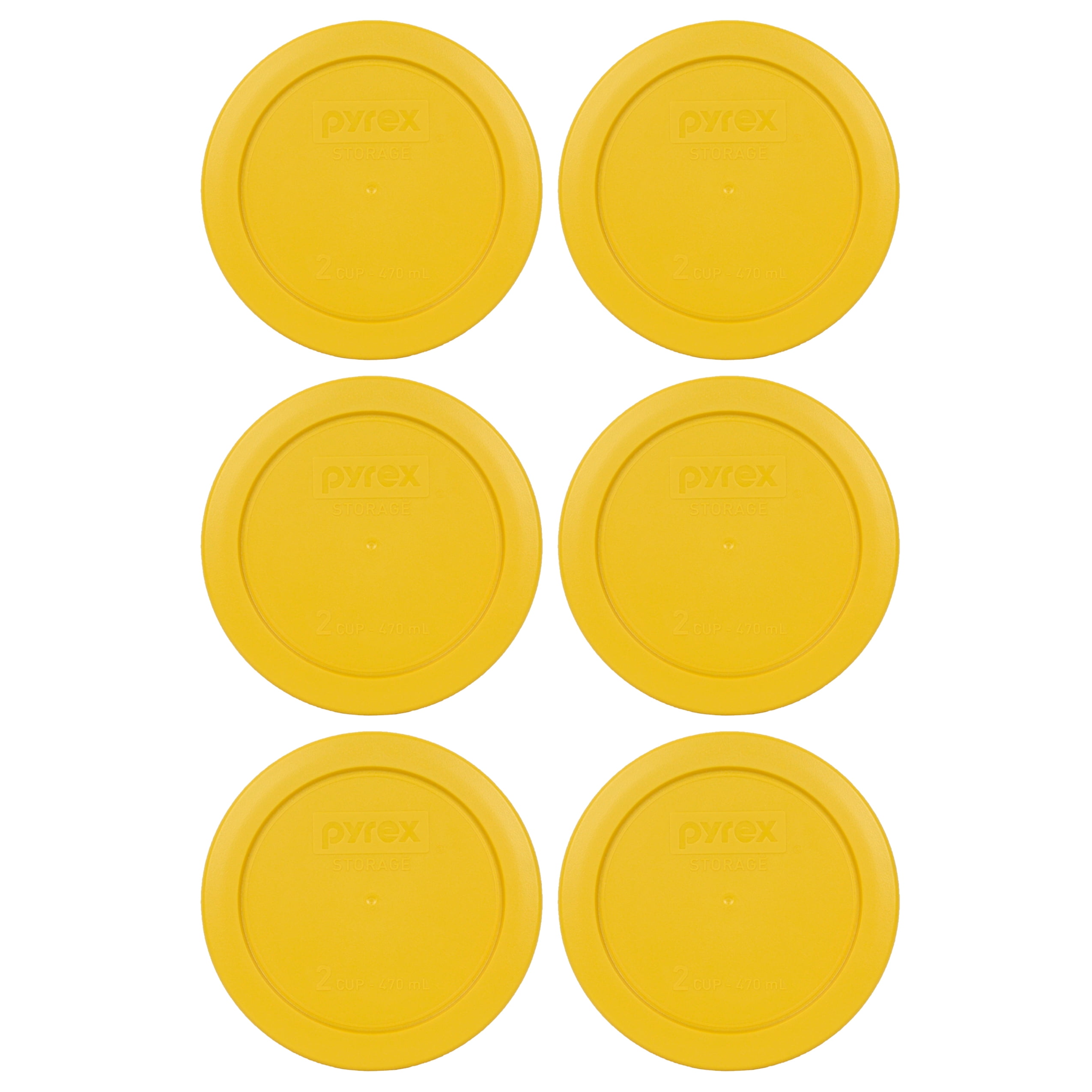 Pyrex 7200-PC Butter Yellow Plastic Food Storage Replacement Lid Cover ...