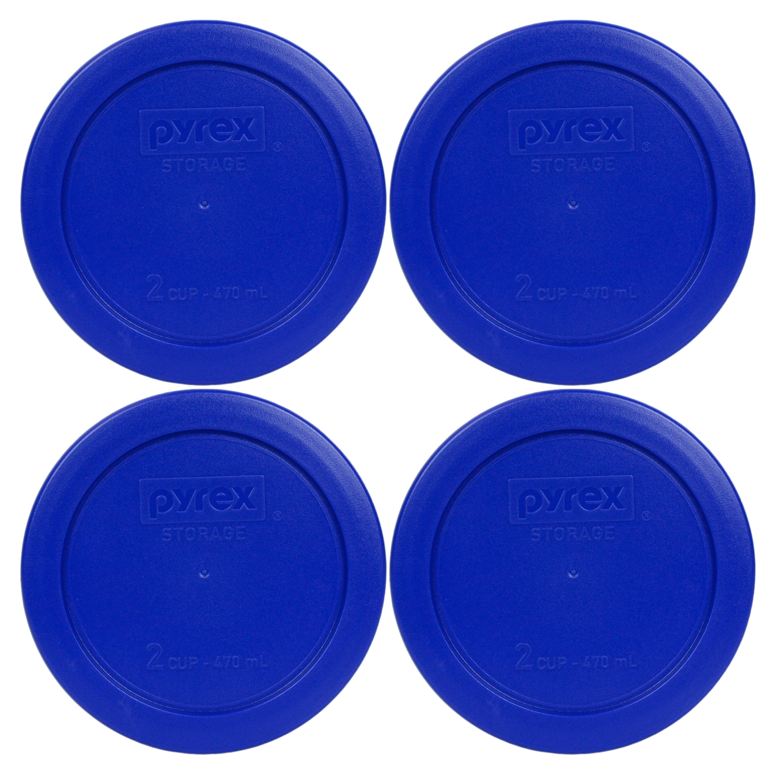 Pyrex Replacement Lid 7200-PC Cadet Blue Plastic Cover (4-Pack) for ...