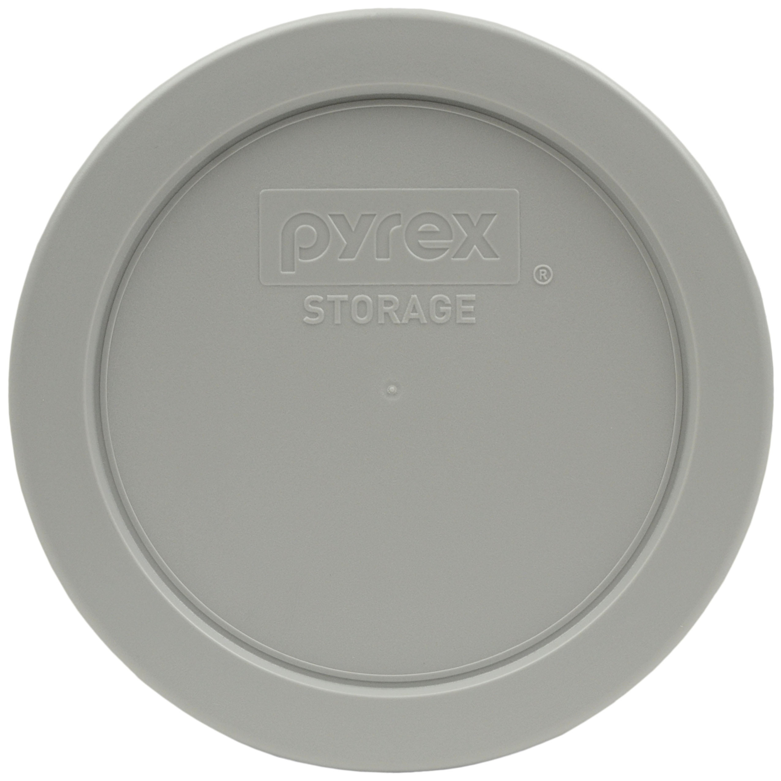 Pyrex 7200-PC Jet Gray Round Plastic Storage Replacement Lid Cover ...