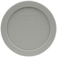 Pyrex 7200-PC Jet Gray Round Plastic Storage Replacement Lid Cover ...