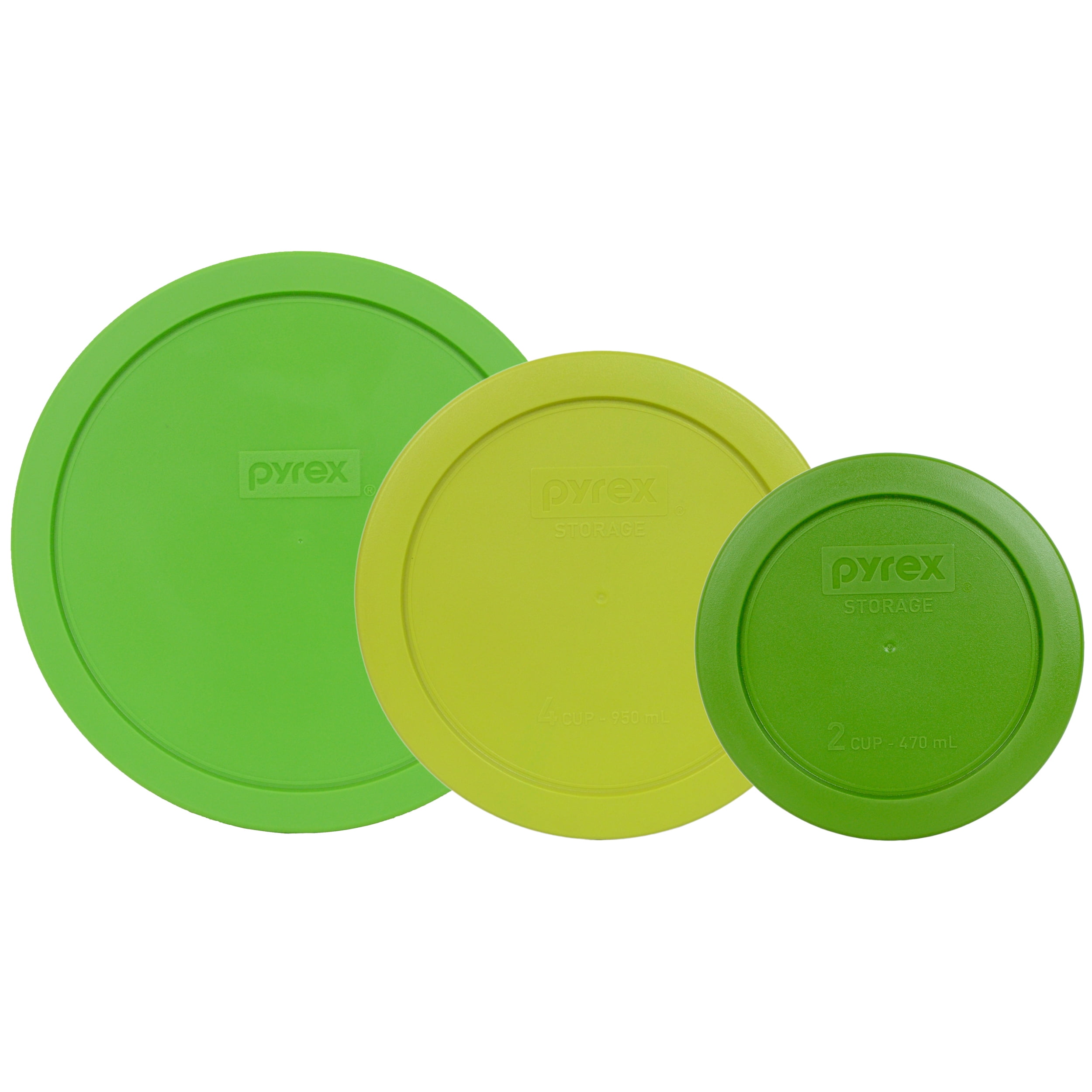 Pyrex 7200-PC Lawn Green, 7201-PC Edamame Green, and 7402-PC Green ...