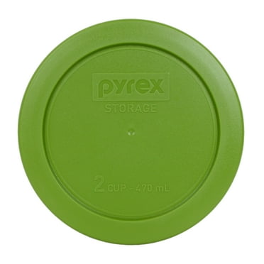 Pyrex 7402-PC 2-Pack Blue Round Plastic Replacement Lid Cover for 7-Cup ...