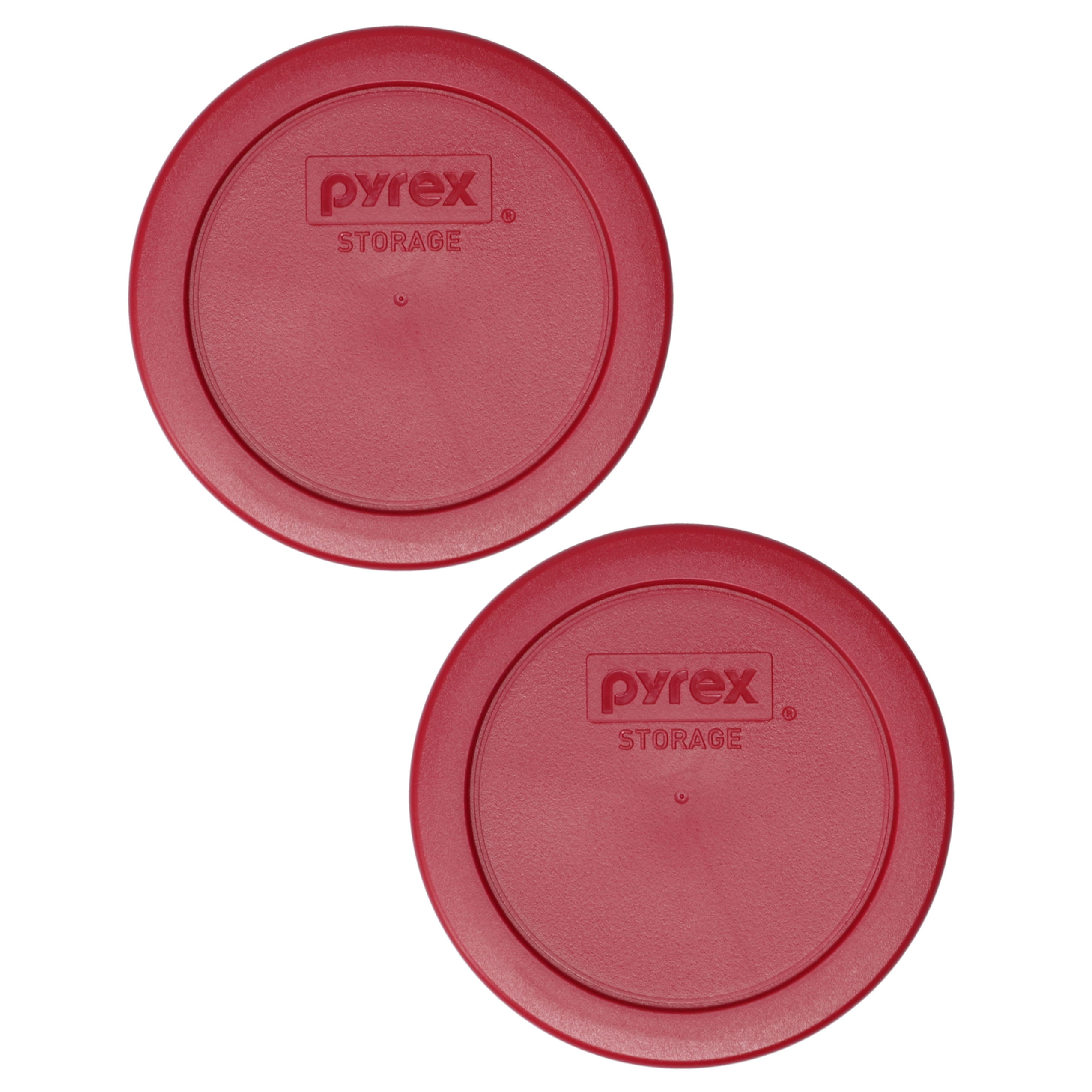 Pyrex 7200-PC Sangria Red Round Plastic Storage Replacement Lid Cover ...