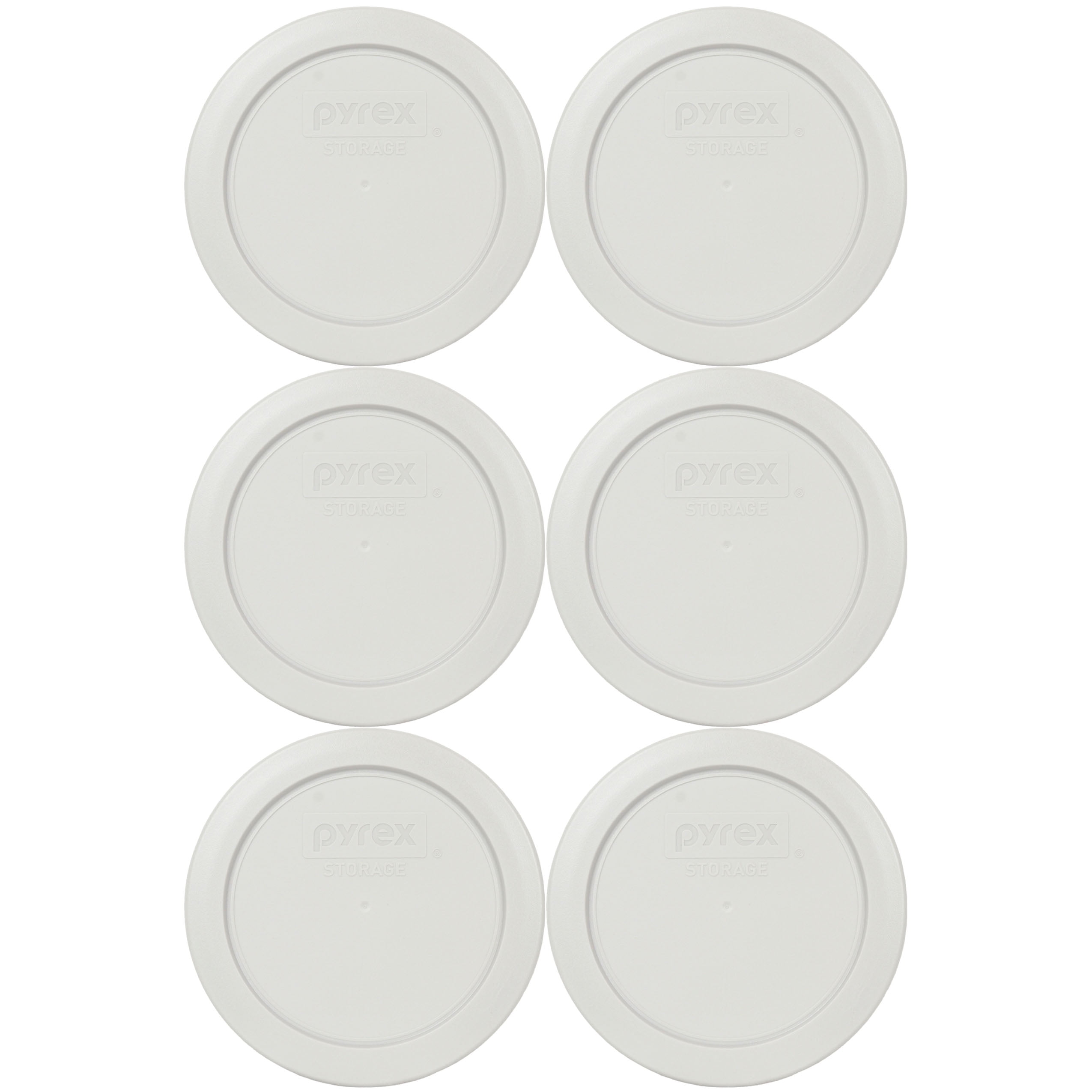 Pyrex 7200-PC Sleek Silver Round Plastic Storage Replacement Lid Cover ...