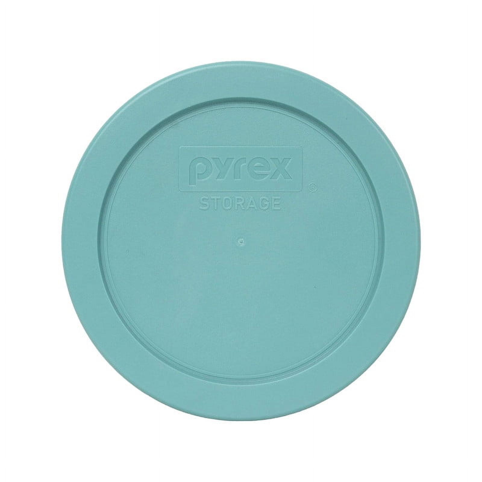 Pyrex 7200-PC Turquoise Round 2 Cup Storage Lid for Glass Bowls ...