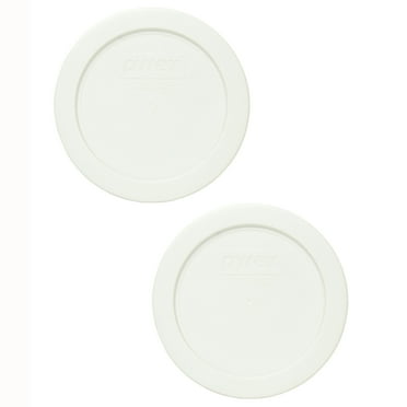 Pyrex Ultimate OV-7201 Round White Silicone and Glass No Leak Storage ...