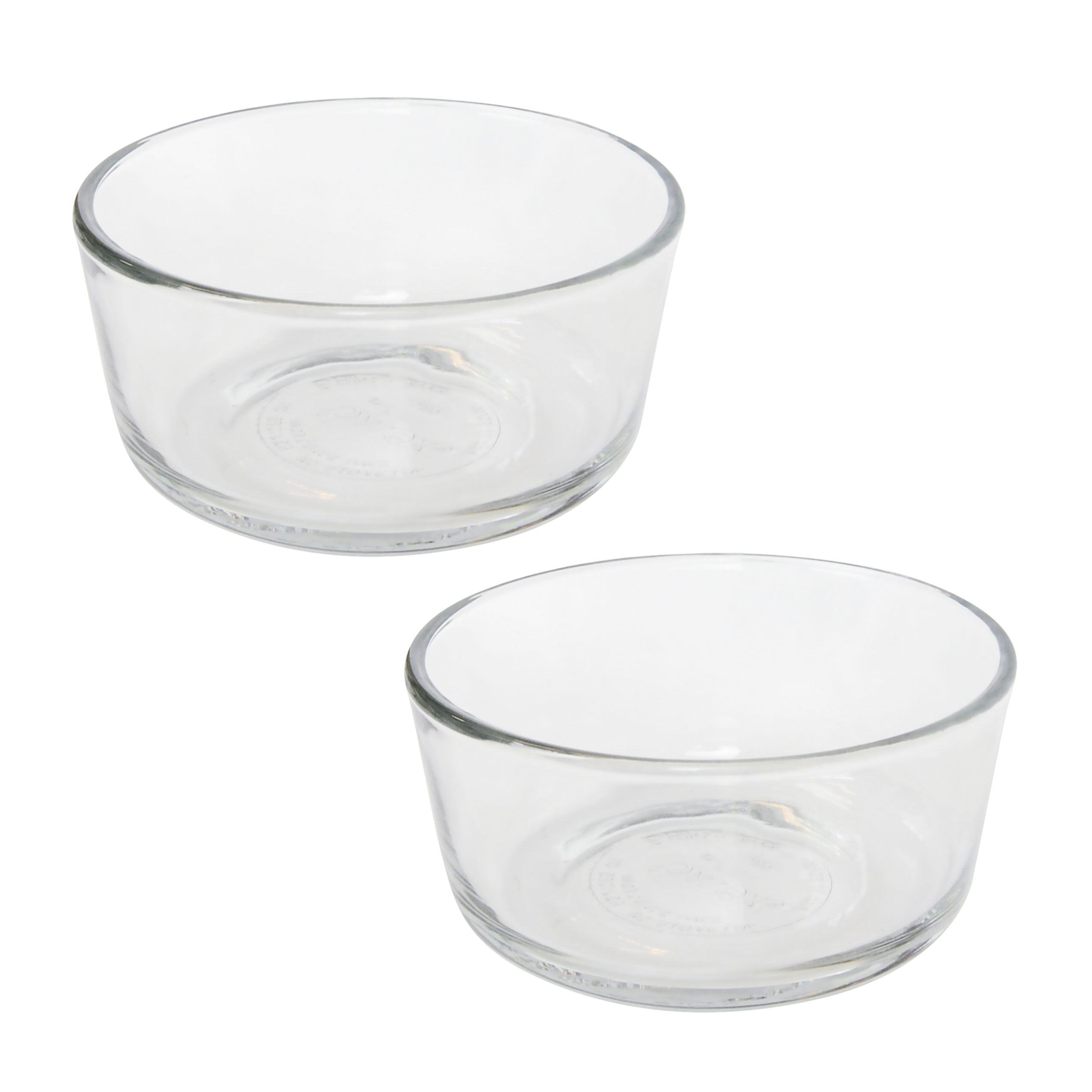 Pyrex Simply Store 2-Cup Glass Food Storage Container, Round, Set of 3 ...