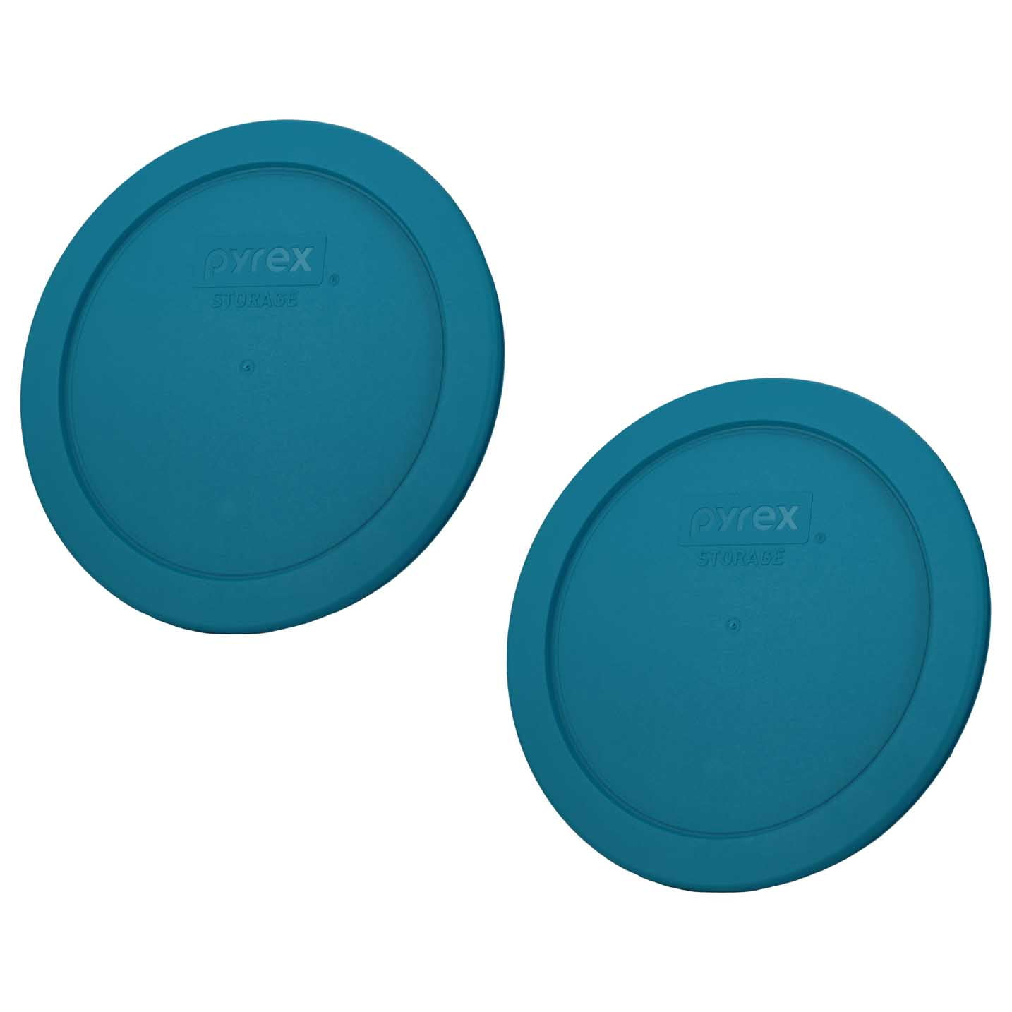 Pyrex, Food Storage Lid, 7201-PC, Adriatic Blue 4-Cup Pack of 2 ...