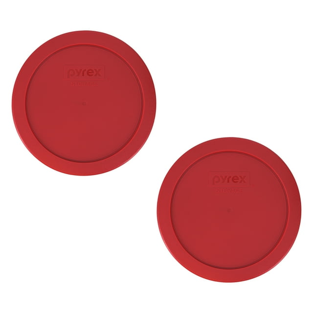 Pyrex 7201-PC 4 Cup Crimson Red Lid (2-Pack) - Walmart.com