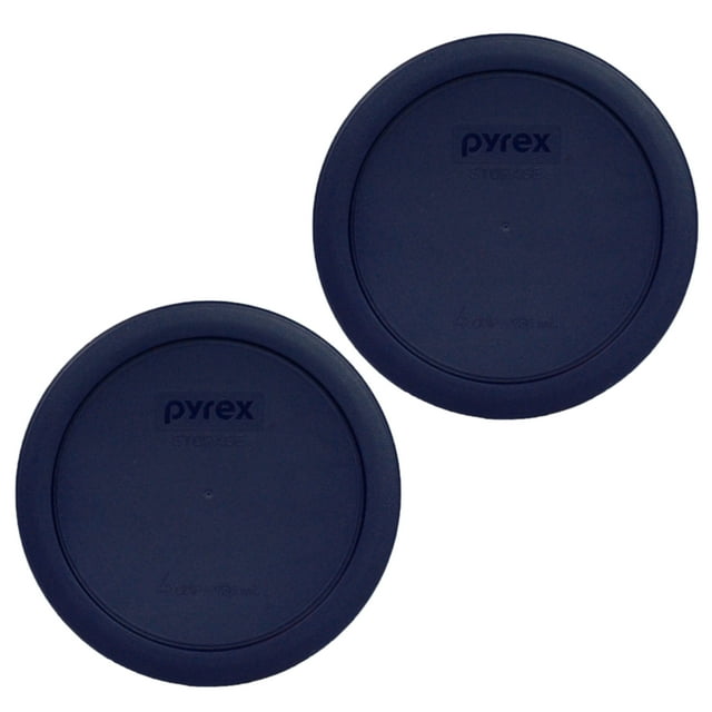 Pyrex 7201-PC Blue Plastic Food Storage Replacement Lid Cover (2-Pack ...
