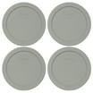 Pyrex 7403-PC Poppy Red Round Plastic Replacement Lid Cover (2-Pack ...