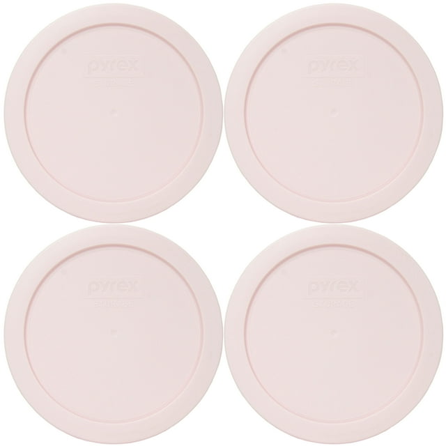 Pyrex 7201-PC Loring Pink Plastic Storage Replacement Lid Cover (4-Pack ...