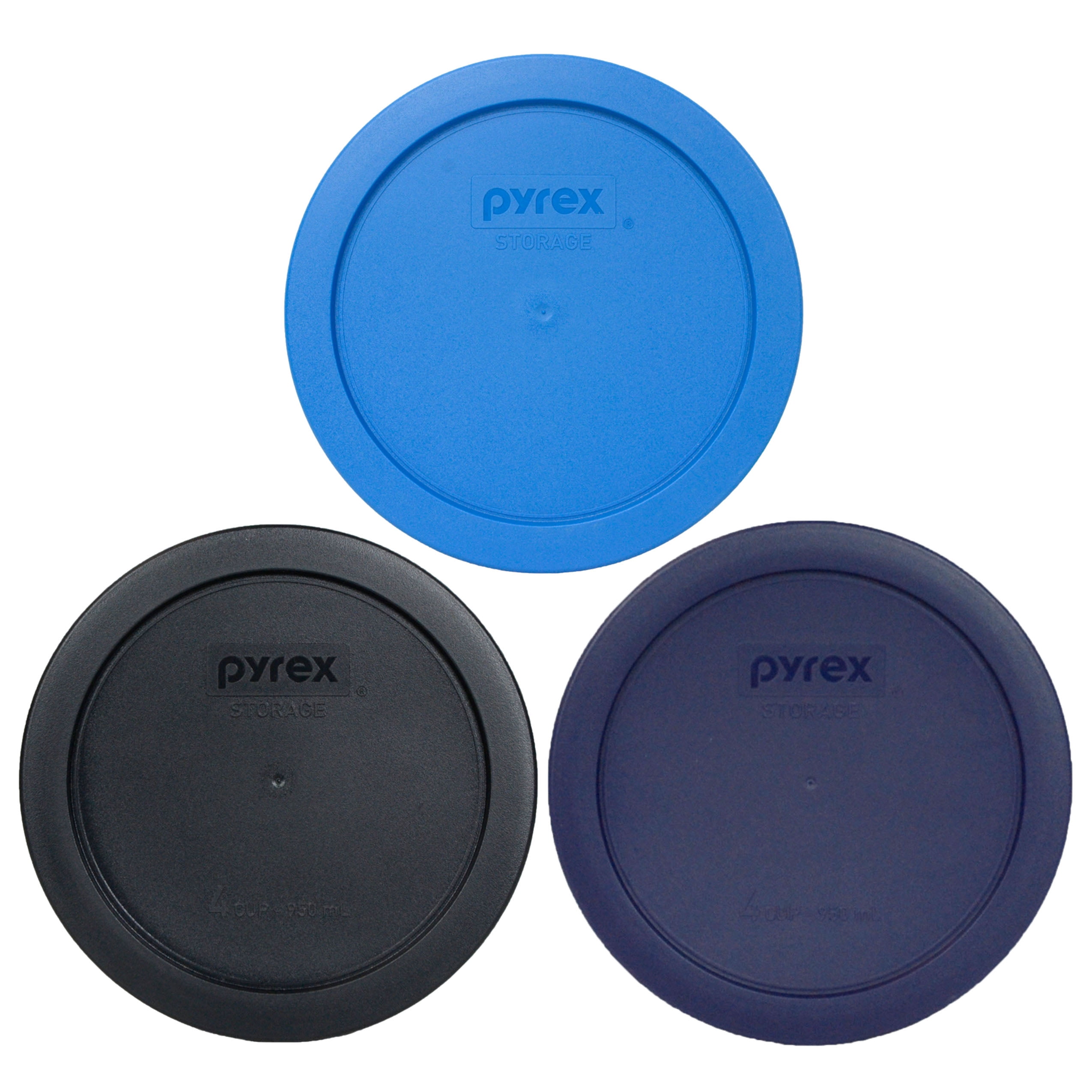 Pyrex 7201-PC Marine Blue, 7201-PC Black, 7201-PC Blue Food Storage ...