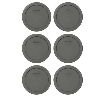 Pyrex 7202-PC White Plastic Replacement Storage Lid Cover (4-Pack ...