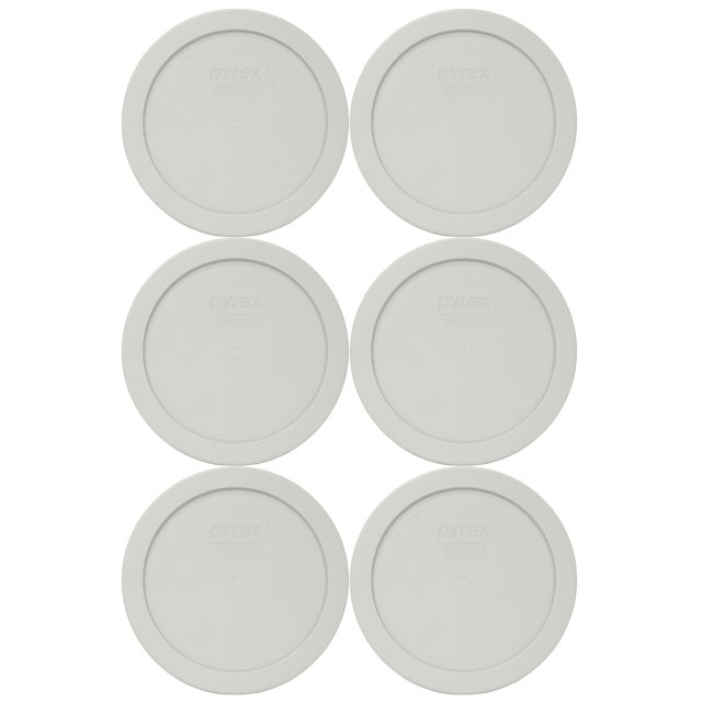 Pyrex 7201-PC Sleek Silver Plastic Storage Replacement Lid Cover (6 ...