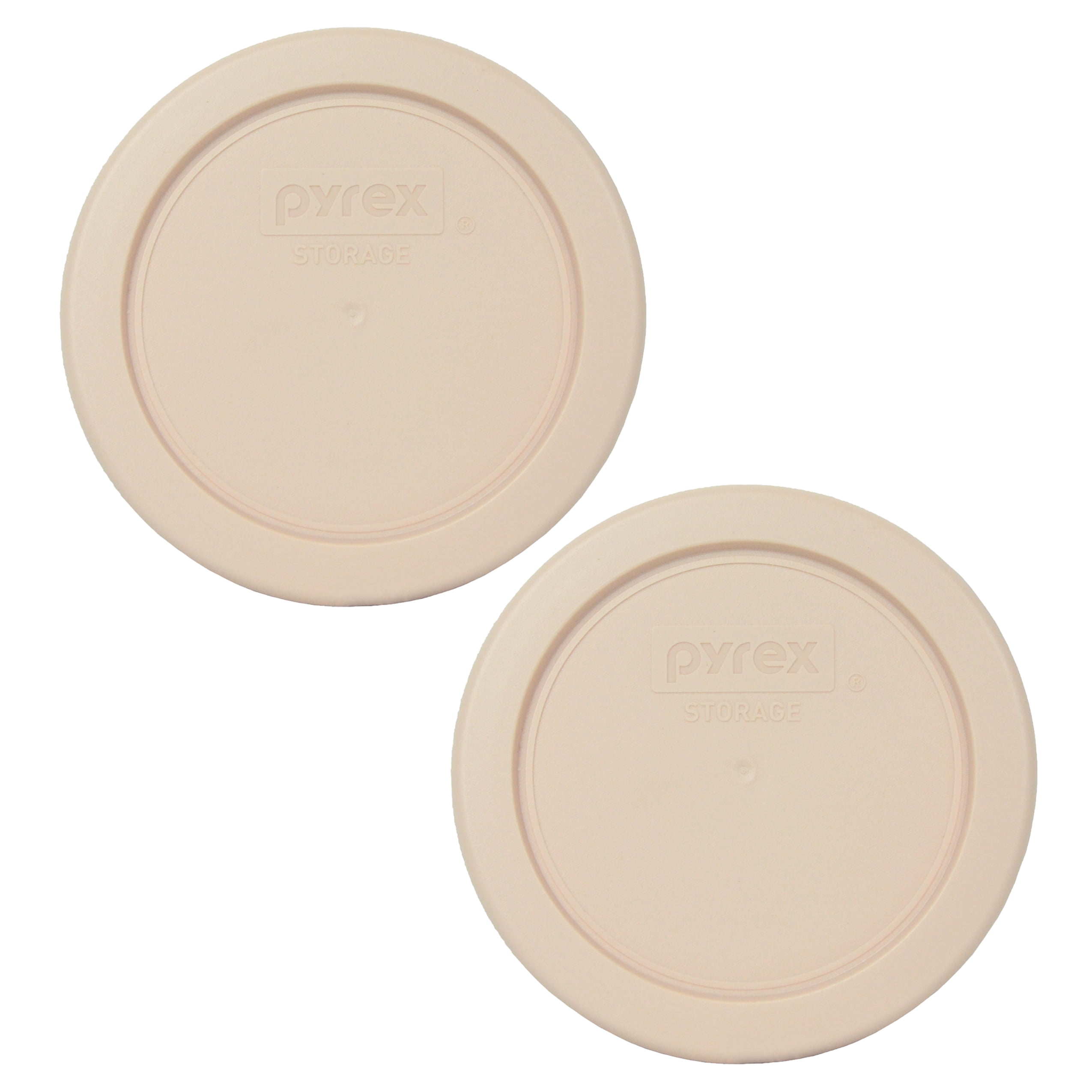Pyrex 7202-PC Blush Colored Plastic Replacement Storage Lid Cover (2 ...