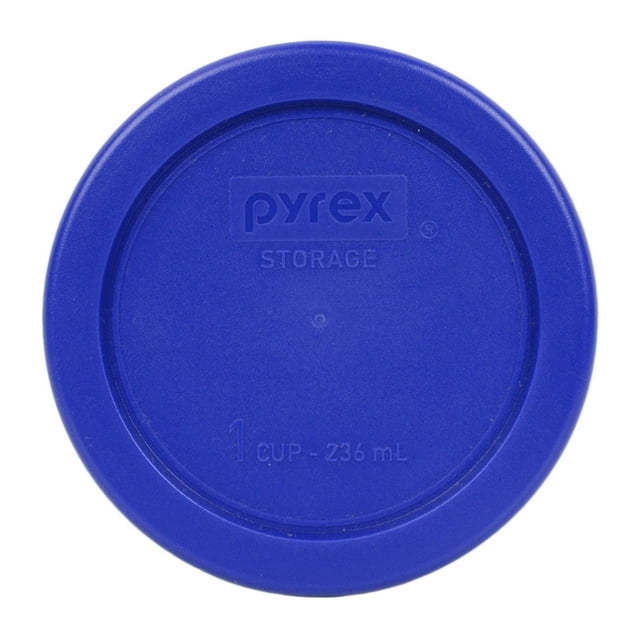 Pyrex 7202-PC Cadet Blue Round Plastic Storage Replacement Lid Cover ...