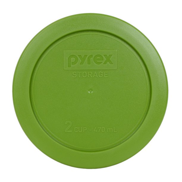 Pyrex 7202-PC Lawn Green Round Food Storage Replacement Lid Cover ...