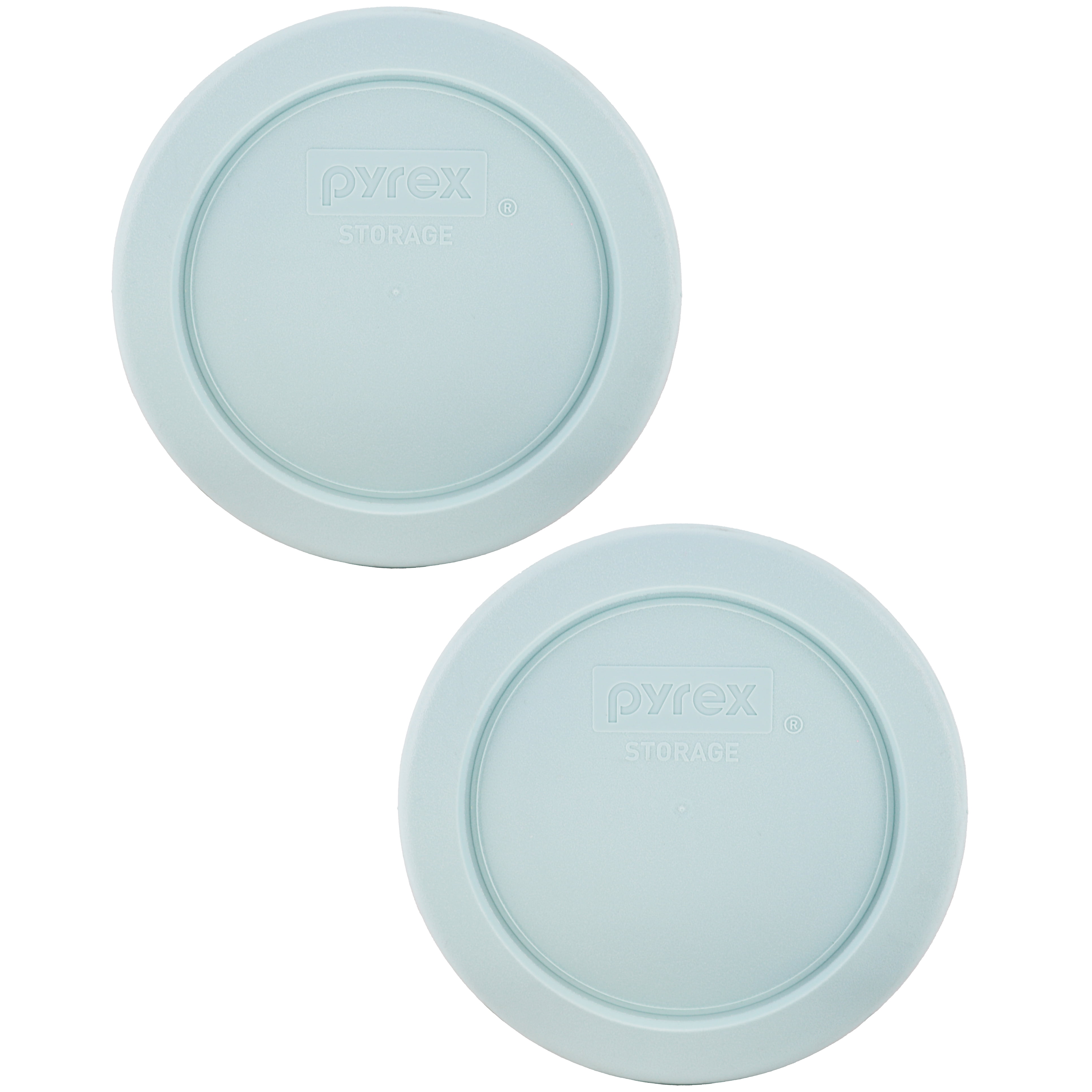 Pyrex 7202-PC Muddy Aqua Blue Plastic Storage Replacement Lid (2-Pack ...