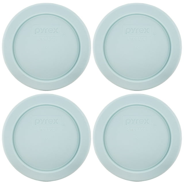 Pyrex 7202-PC Muddy Aqua Blue Plastic Storage Replacement Lid (4-Pack ...