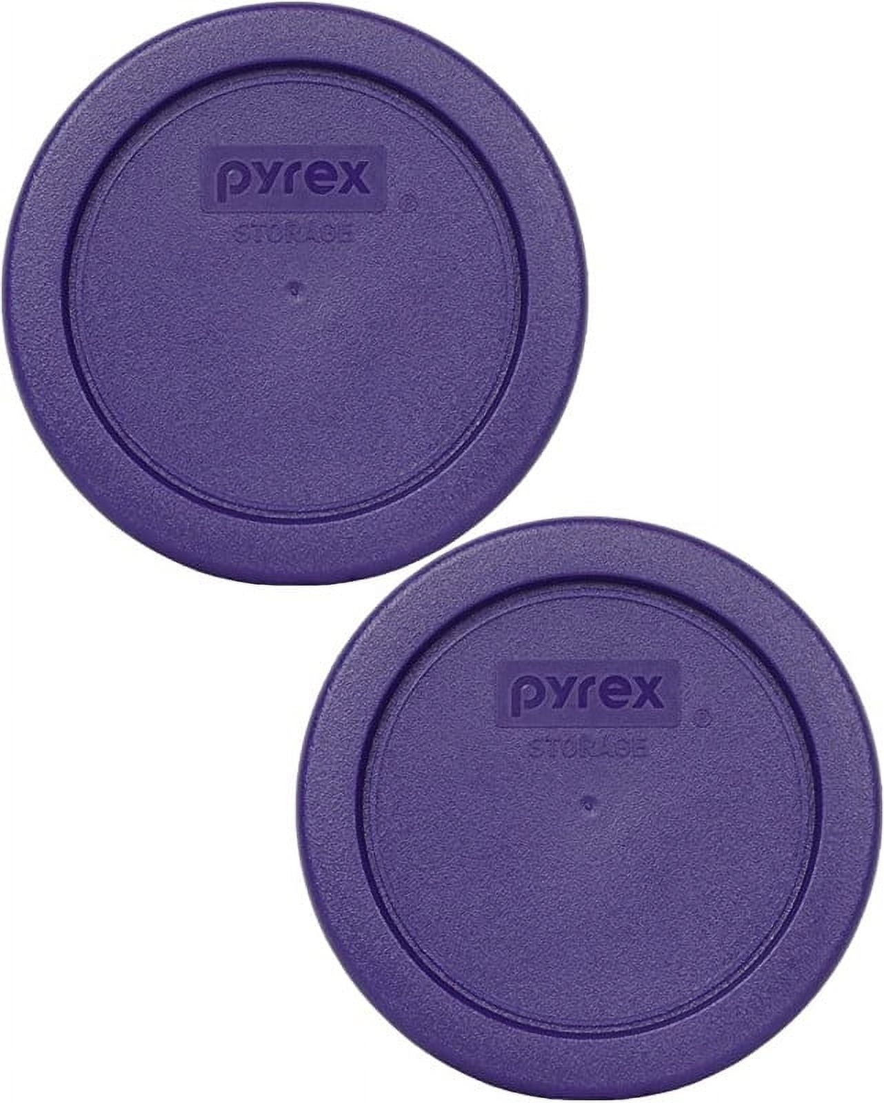 Pyrex 7202-PC Plum Purple Plastic Replacement Storage Lid Set (2-Pack ...