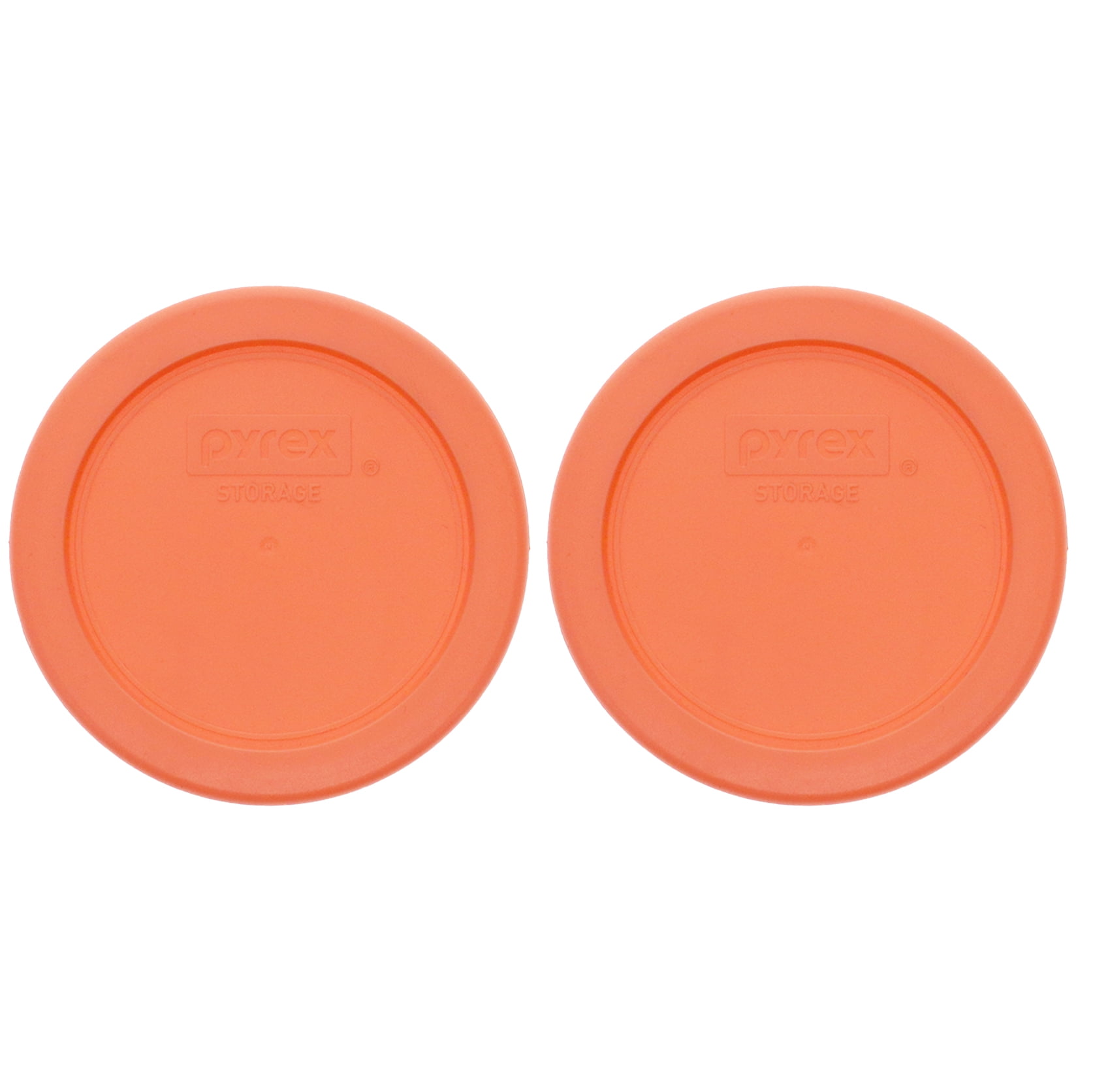 Pyrex 7202-PC Salmon Pink Plastic Replacement Storage Lid Cover (2-Pack ...