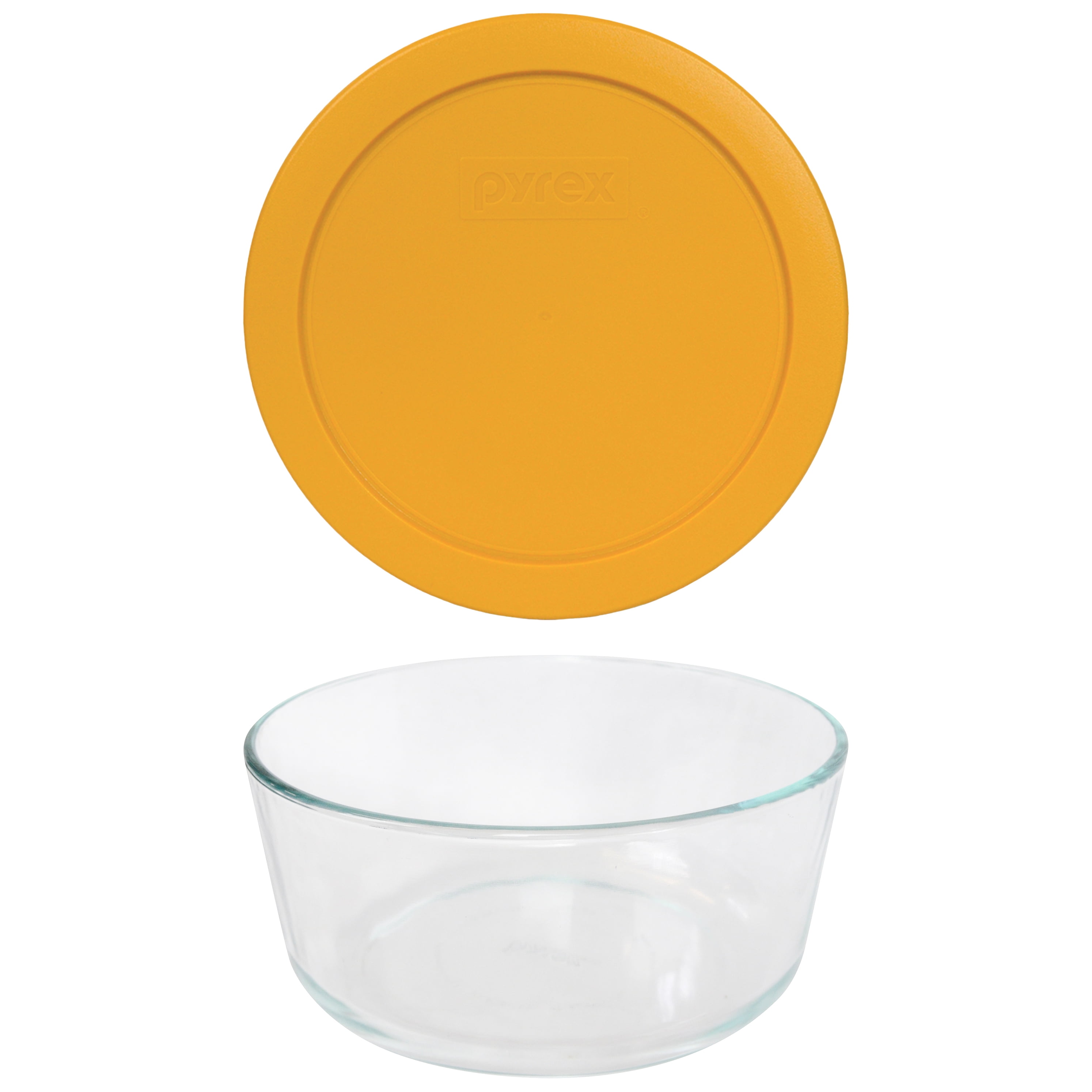 Pyrex 7203 7-Cup Glass Bowl & 7402-PC Lemon Drop Yellow Lid - Walmart.com