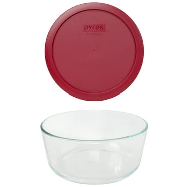 Pyrex 7200 2-Cup Round Clear Glass Storage Bowl, Oven Safe, Serving ...
