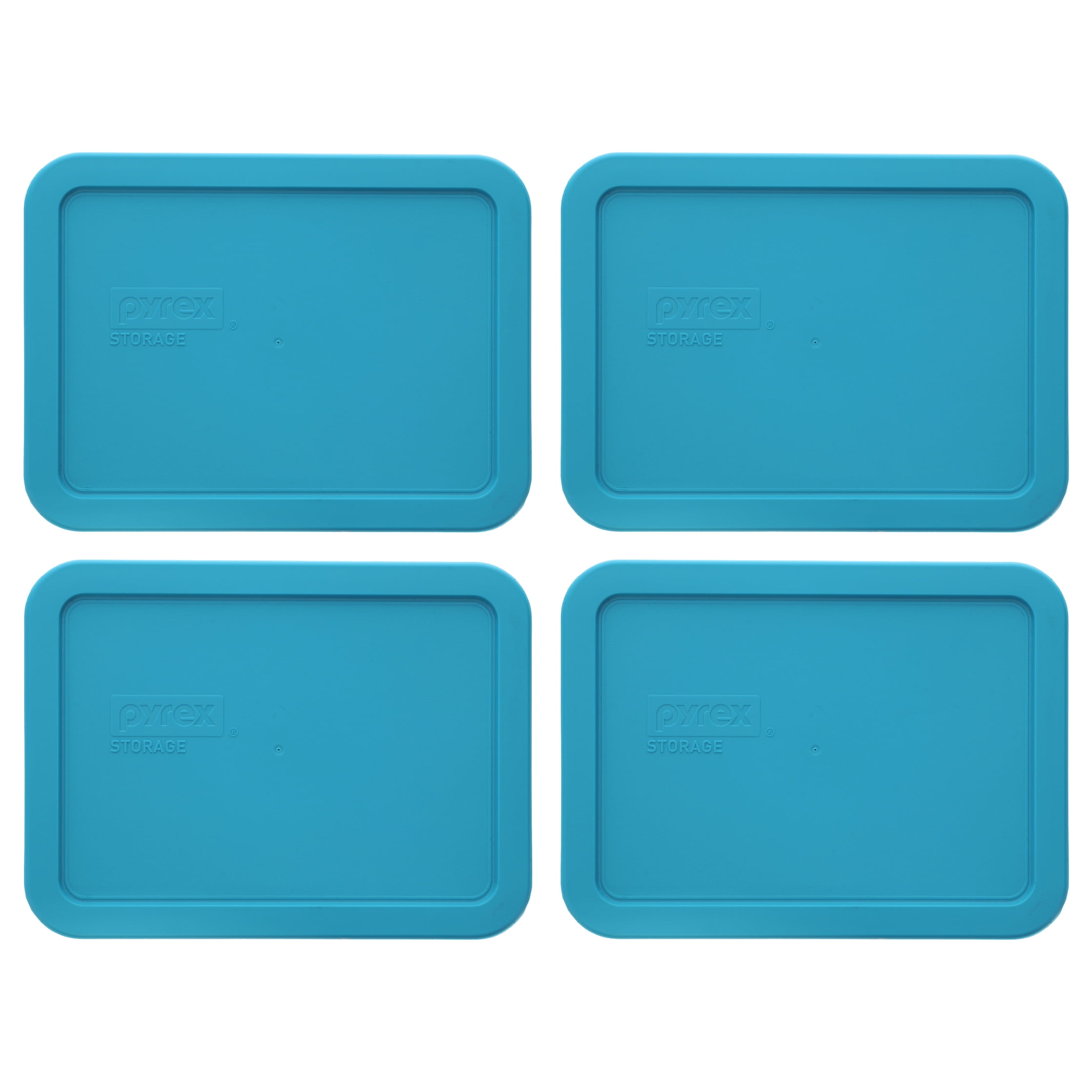 Pyrex 7210-PC 3 Cup Teal Blue Lid (4-Pack) - Walmart.com