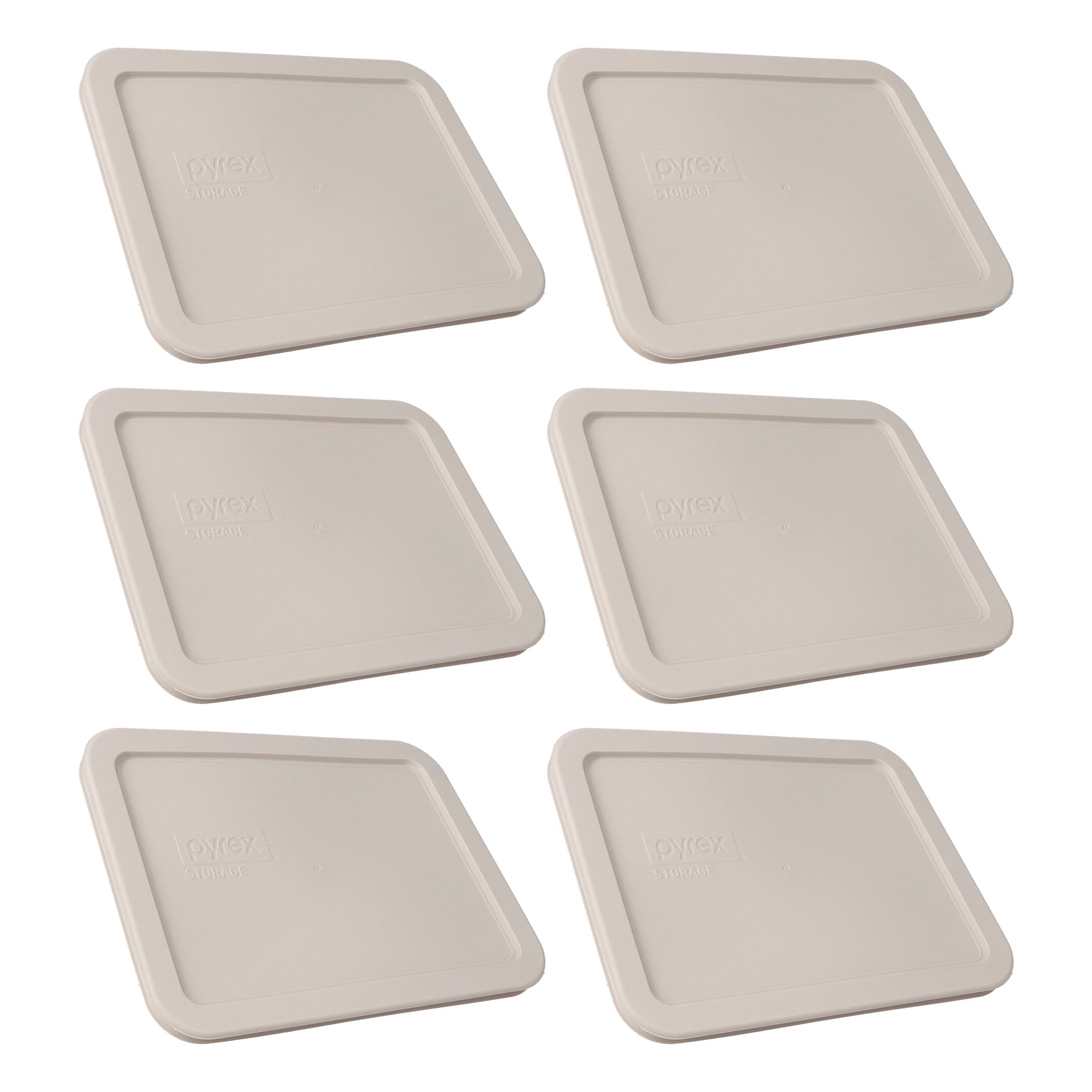 Pyrex 7210-PC 3-Cup Warm Stone Gray Food Storage Replacement Lid (6 ...