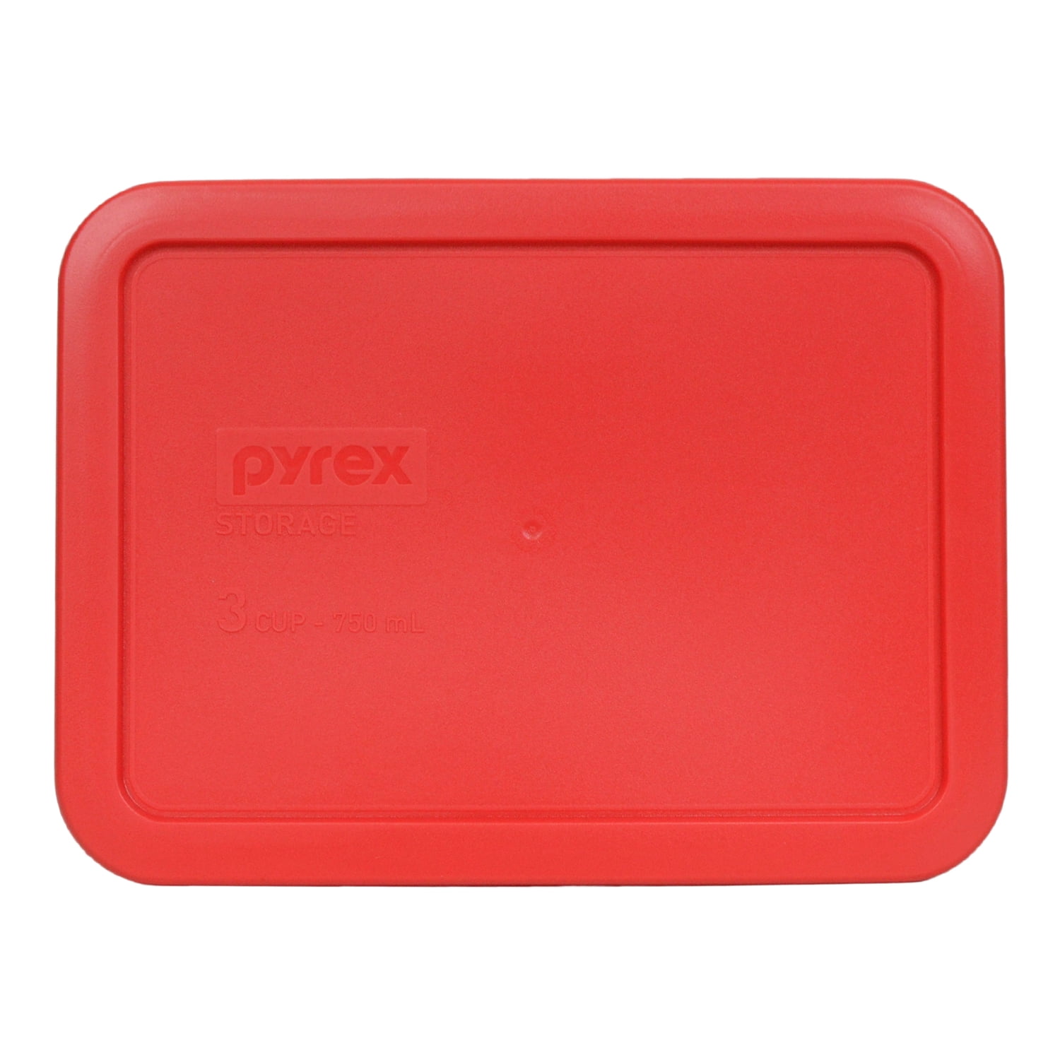 Pyrex 7210-PC Red Plastic Rectangle Storage Replacement Lid Cover ...