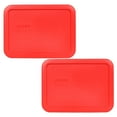 Pyrex 7210-PC Red Rectangle Storage Lid Cover, 3-Cup, 2-Pack - Walmart.com