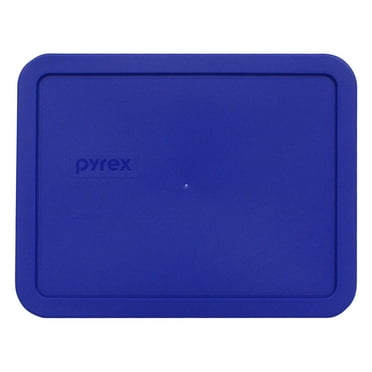 Pyrex 7211-PC Navy Blue Rectangular Food Storage Replacement Lid Cover ...