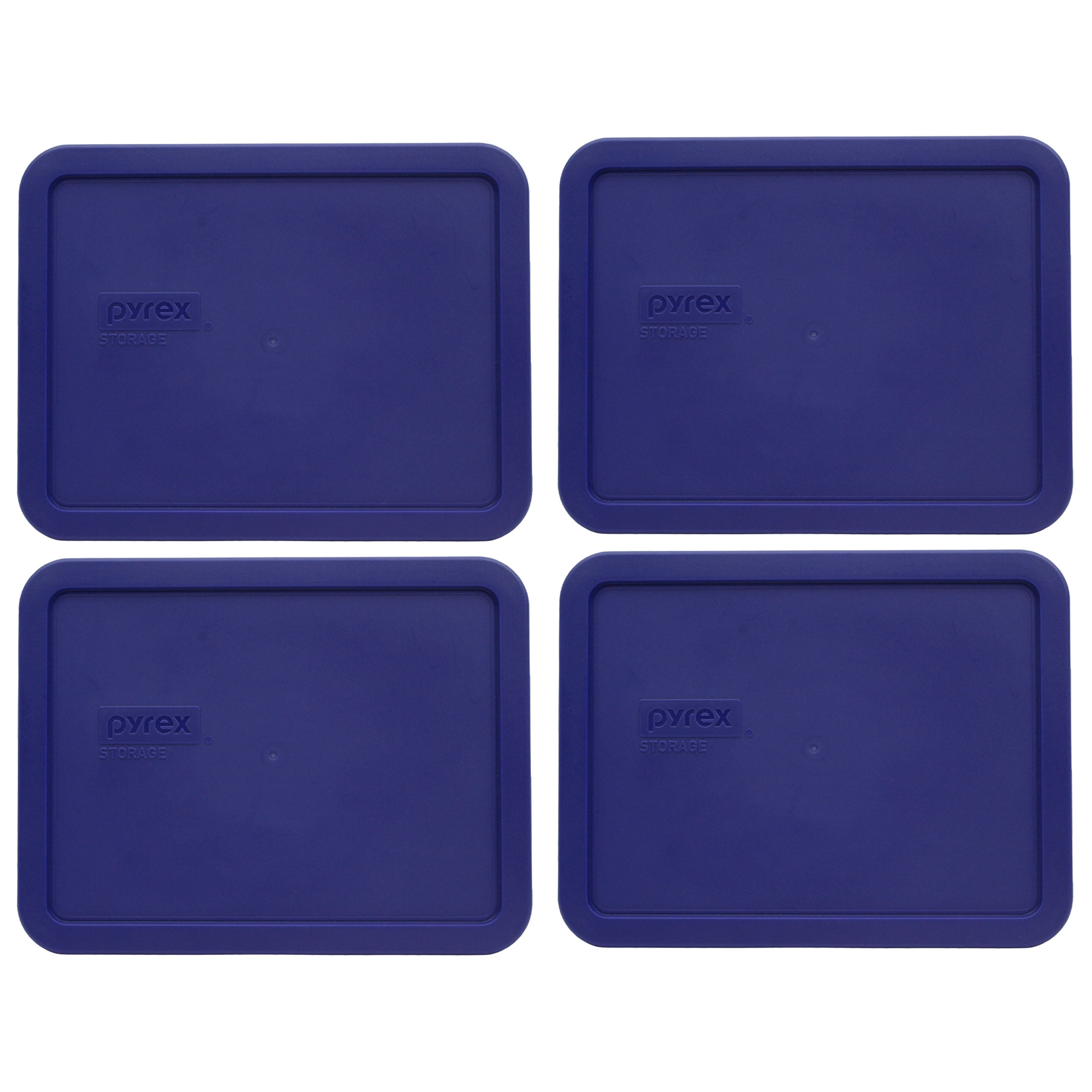 Pyrex 7211-PC Navy Blue Rectangular Food Storage Replacement Lid Cover ...