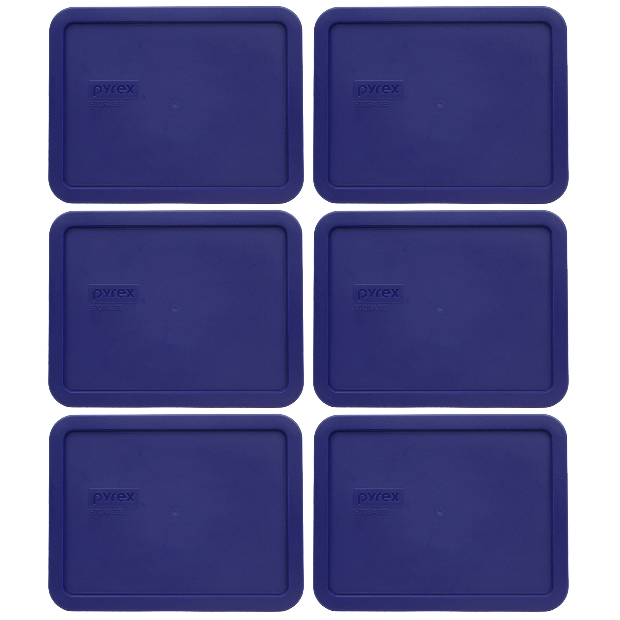 Pyrex 7211-PC Navy Blue Rectangular Food Storage Replacement Lid Cover ...
