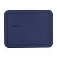 Pyrex 7211-PC Plastic Blue Rectangle Food Storage Replacement Lid Cover ...