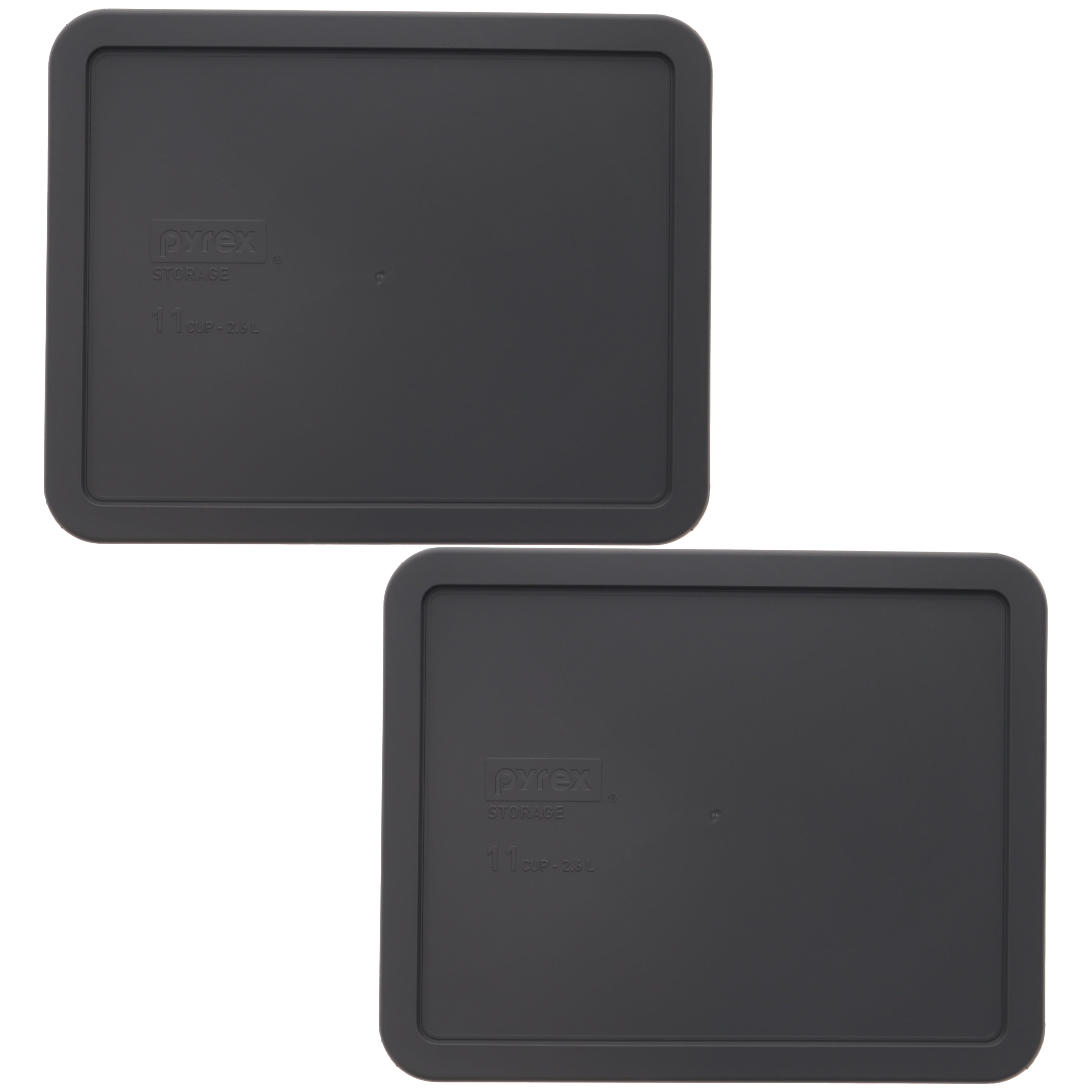 Pyrex 7212-PC Puddle Gray Plastic Replacement Storage Lid (2-Pack ...