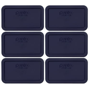 Pyrex Replacement Lid 7210-PC Turquoise Rectangle Cover 6-Pack for ...