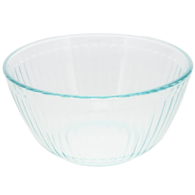Pyrex 7402 6-Cup Sculpted Clear Glass Mixing Bowl - Walmart.com