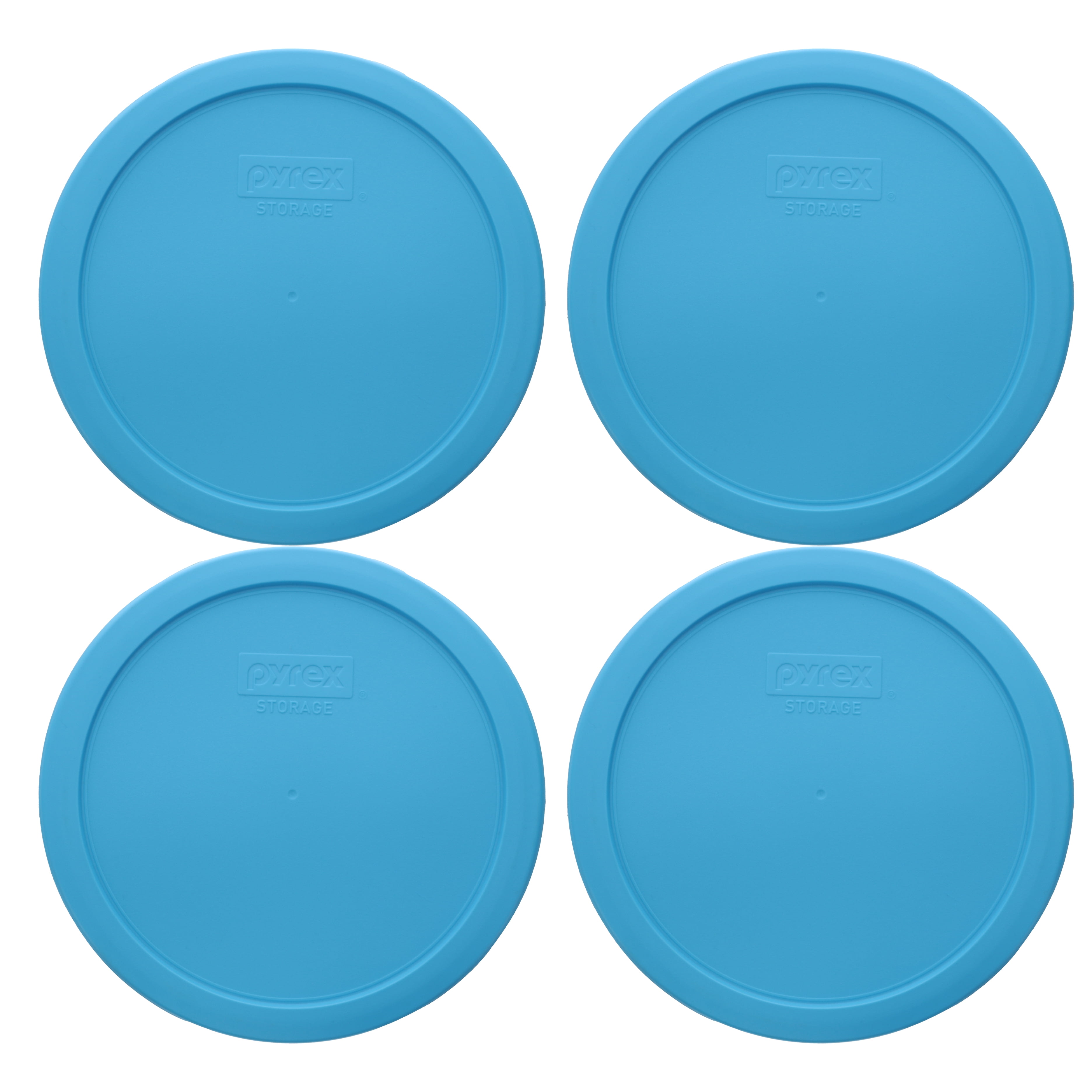Pyrex Food Storage Lids for 7203 Glass Bowl, 6/7-Cup Bright Blue ...