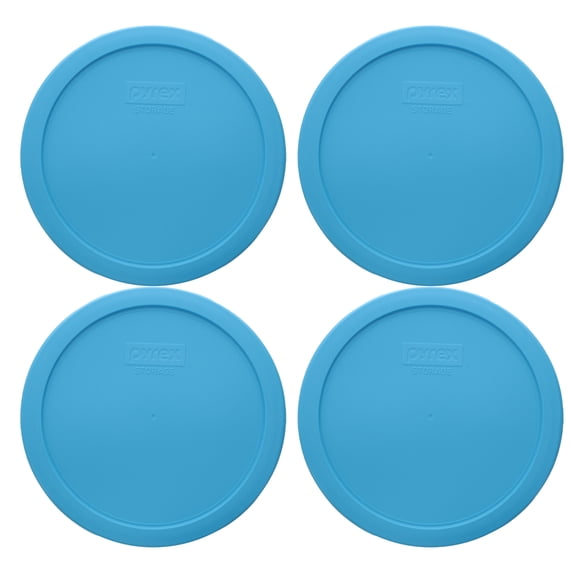 Pyrex Food Storage Lids for 7203 Glass Bowl, 6/7-Cup Bright Blue ...